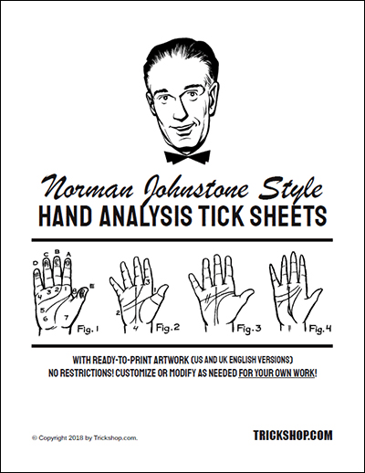 Hand Analysis Tick Sheets | Norman Johnstone Style Palm Reading ...